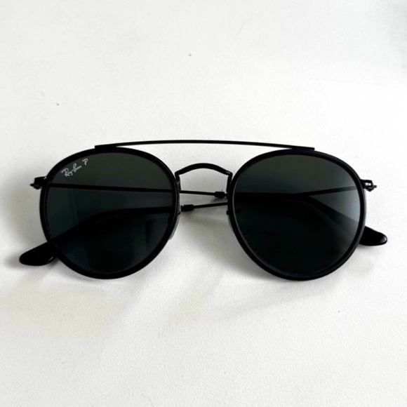 Ray-Ban | Accessories | Rayban Polarized Black Double Bridge Round ...